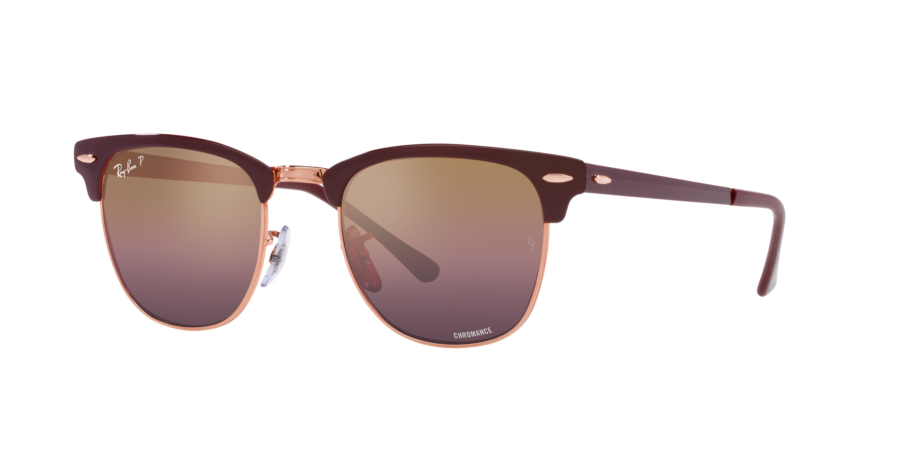 Ray-Ban Clubmaster Metal RB3716 Chromance Mirror Glass Sunglasses ...